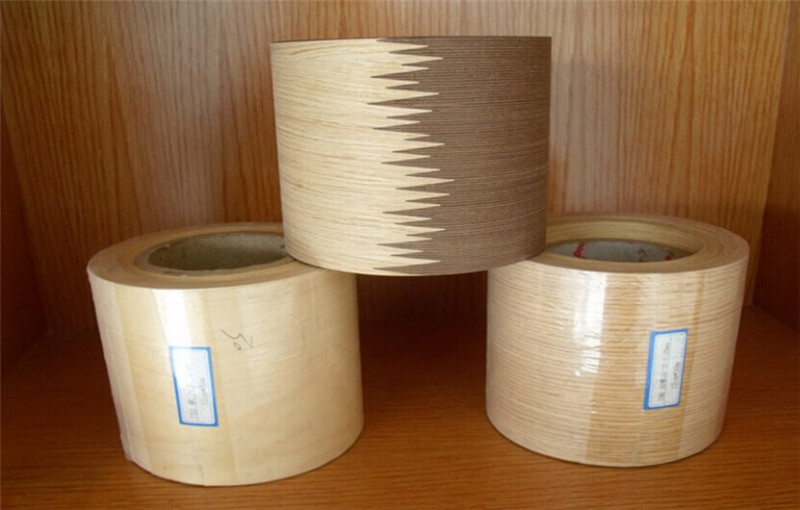 wrapping profile veneer in rolls from China | Woodenave.com